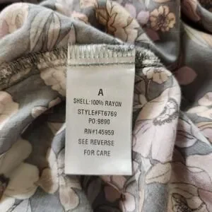 A Beautiful Soul | Tops | A Beautiful Soul Floral Blouse Gray Pink Boho ...